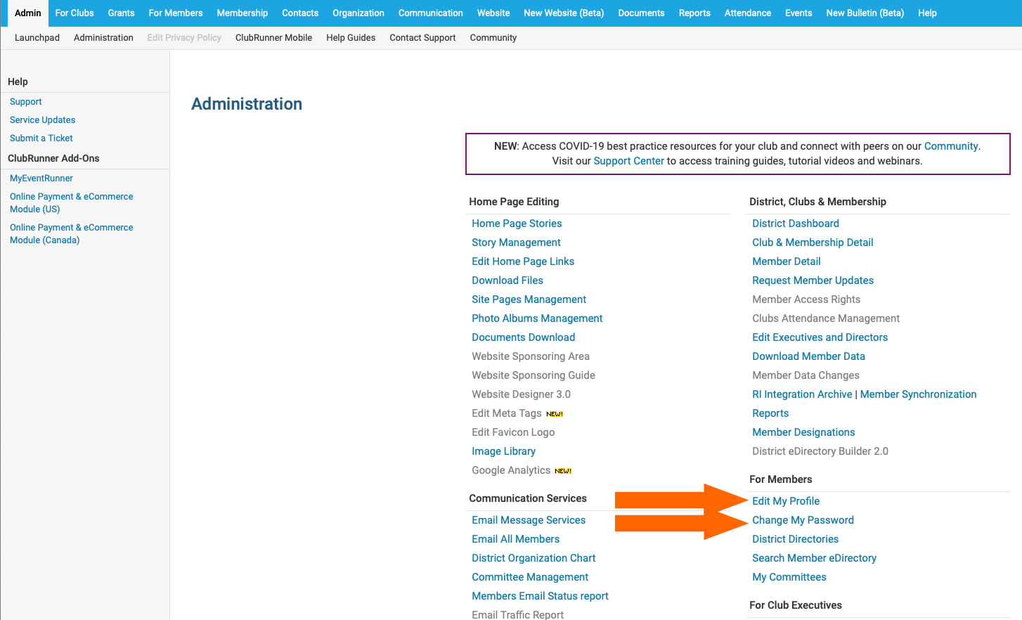 District 9675 website (ClubRunner) | MyLearning
